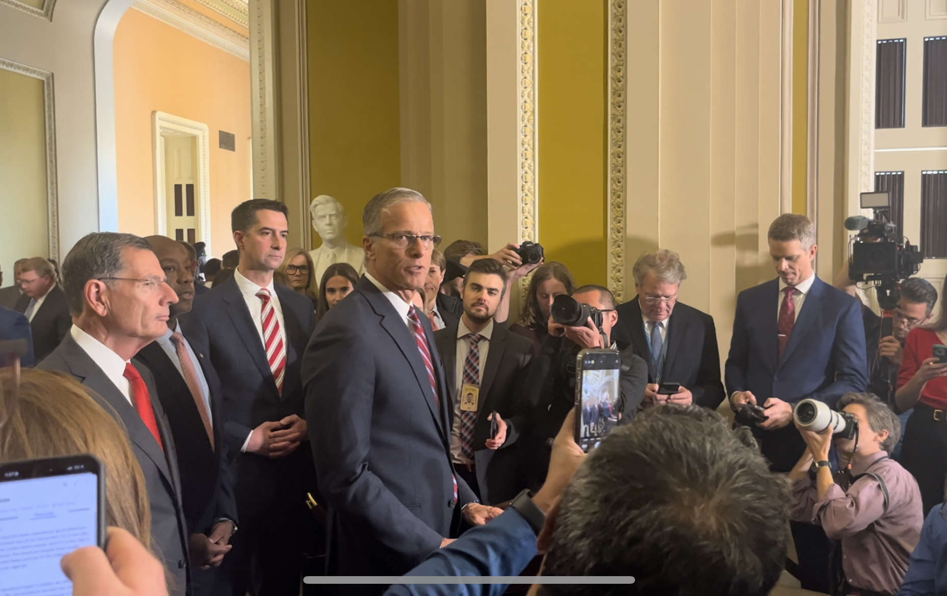 Republicans Elect John Thune Senate Majority Leader Snubbing Trump