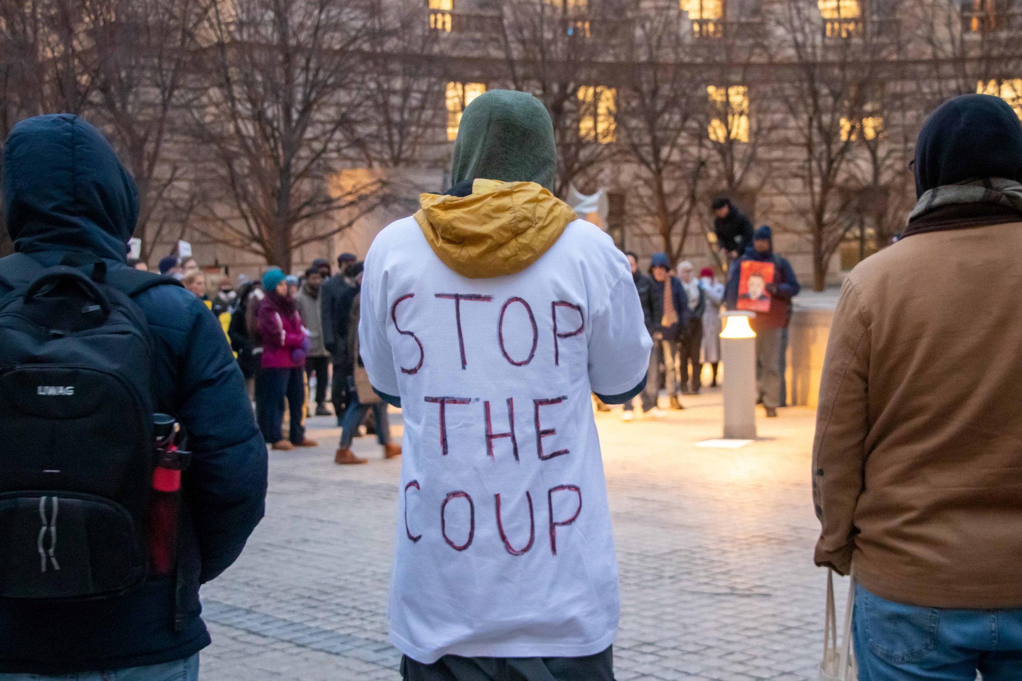 Photo Essay: Federal workers, union members protest Musk outside SpaceX ...